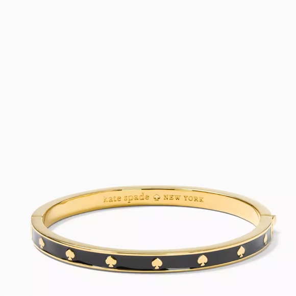 kate spade | Jewelry | Kate Spade Spot The Spade Enamel Hinged Bangle ...